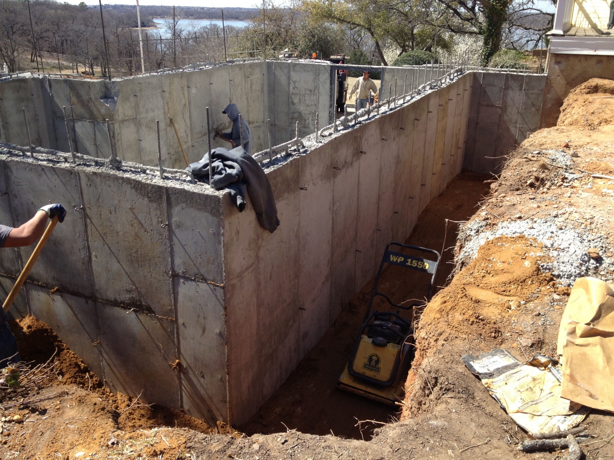 Concrete Vault & Stamped Concrete Patio | LandS Construction