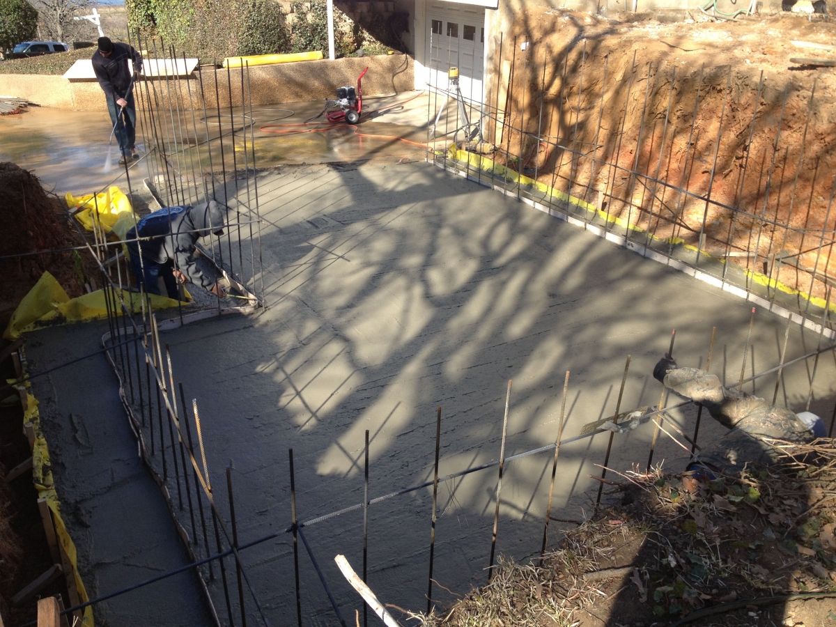Concrete Vault & Stamped Concrete Patio | LandS Construction
